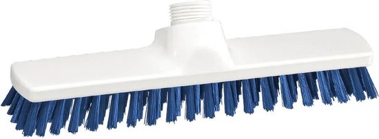 Bezem/ Scrubber Hard - 40 cm - Blauw - Schrobber met stijve ...
