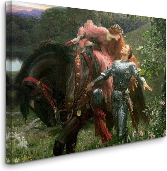 Sir Frank Dicksee - La Belle Dame Sans Merci Art Print - La Belle Dame Sans Merci... | bol
