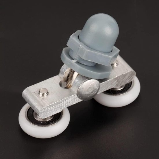 4 stuks Doucherollen met dubbele schuifdeur looprol - 25 mm | bol