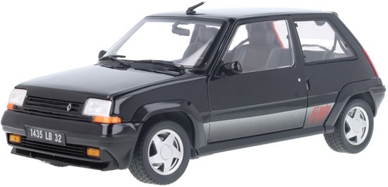 Renault 5 SuperCinq GT Turbo 1989 - Black, Norev 185244 | bol