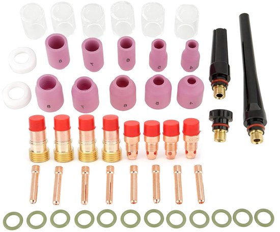 TIG Collets Body mondstukken keramiek voor WP 17 18 26 - soldeerlip TIG ...