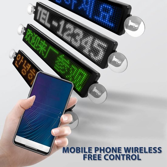 LED Paneel 12x72 Dots Flexibel Display Bluetooth APP Controle Aangepast ...