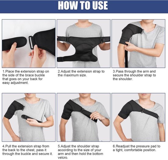 Adjustable Shoulder Brace for Rotator Cuff Pain Relief - Dislocation ...