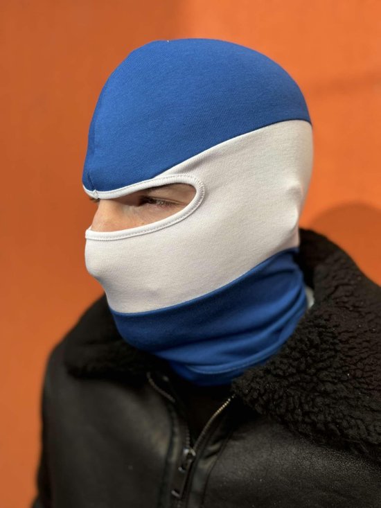 Balaclava - Blauw - Wit- Blauw - Voetbal Ultras-Bivakmuts | bol