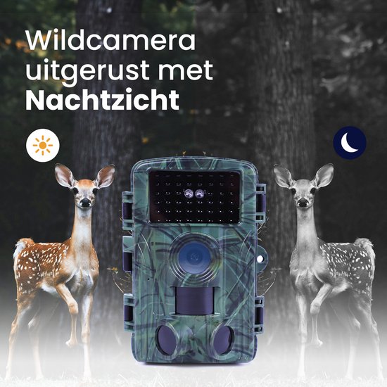 HoriVue - Professionele Wildcamera met Nachtzicht - Wildcamera voor Buiten - Wifi APP... | bol