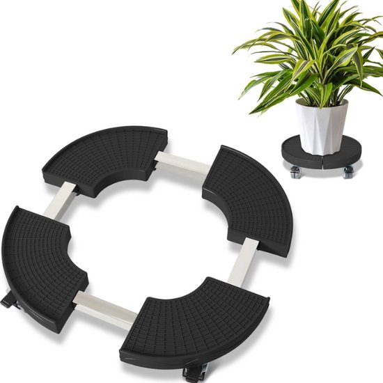 Plantentrolley Plantenroller Draagkracht tot 200 KG Plantenwagen Houder ...