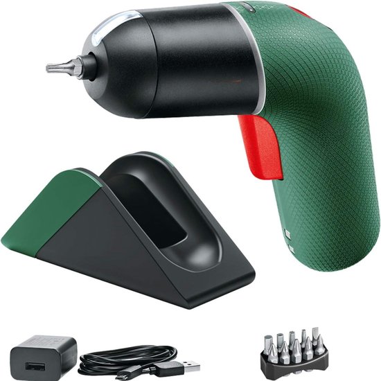 Home en Garden Accuschroevendraaier IXO Set met Micro USB Oplaadstation ...