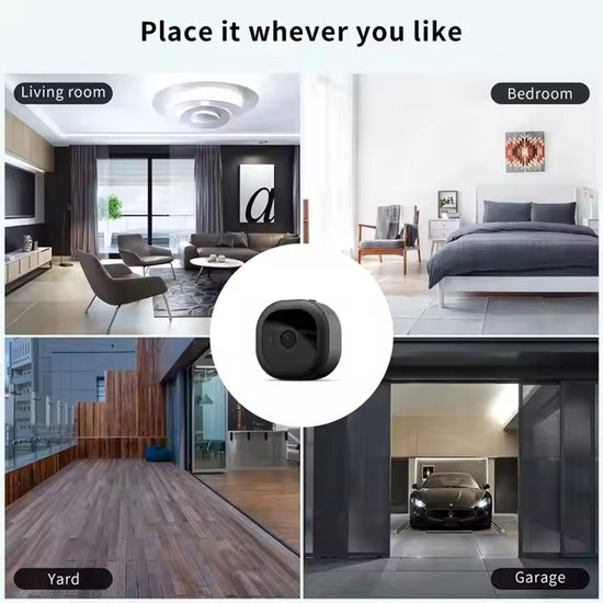 LM Lifestyle® - Mini beveiligingscamera - 1080p Full HD - Spycam - Met ...