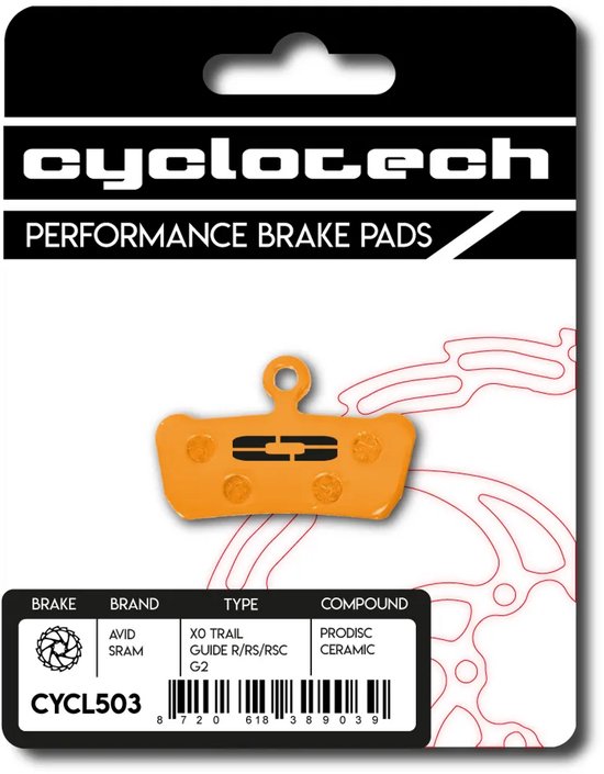 Avid X0 Trail - Sram Guide Keramische Remblokken. Cyclotech Prodisc ...