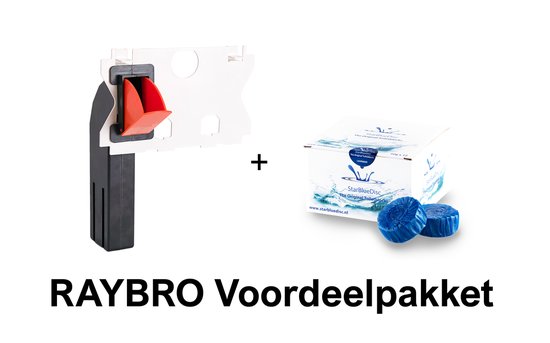 RAYBRO Combi Voordeel verpakking - RAYBRO Toiletblokhouder met 12 stuks ...