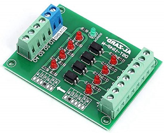 Optocoupler Isolator PLC Signal Level Voltage Converter Board Module 3.3V to 24V/5V to... | bol