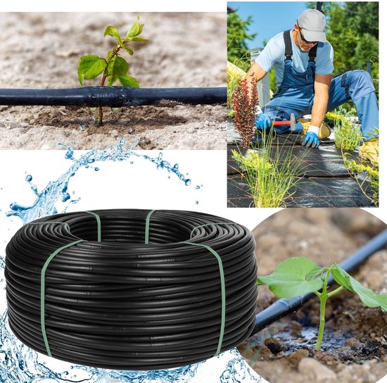 Watermil Drip Systeem Druppelslang Druppelbuis Zwarte Druppelleiding ...