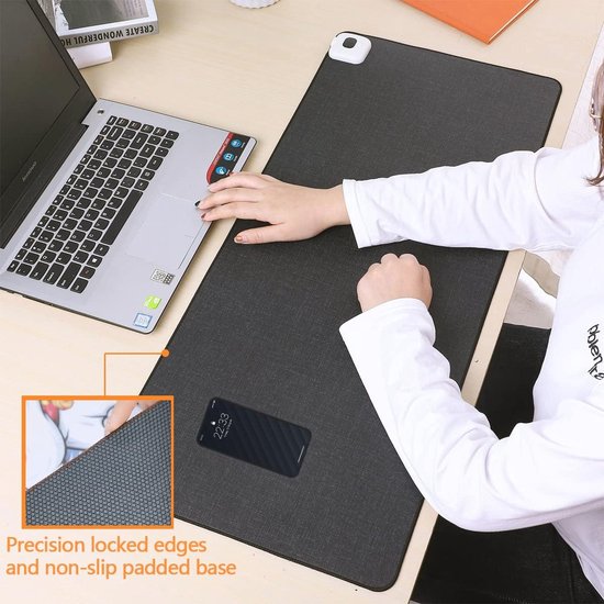 Grote verwarmde muismat met 6 warmtestanden - Waterdichte ...