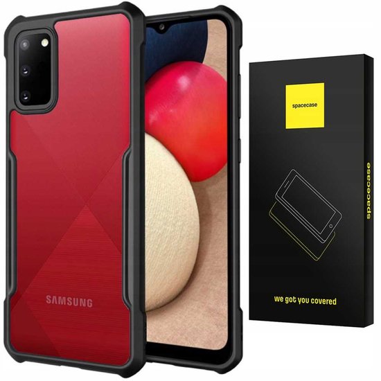 Spacecase Case Case Voor Samsung Galaxy A02S Zwart | bol