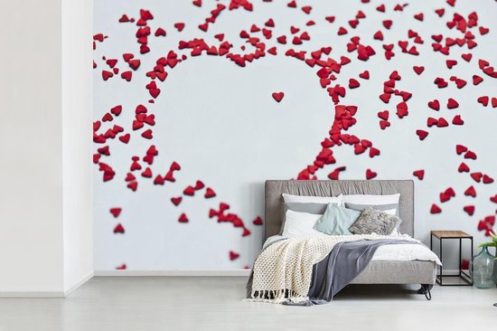 Behang - Fotobehang Hart vorm van hartjes voor valentijn - Breedte 450 ...