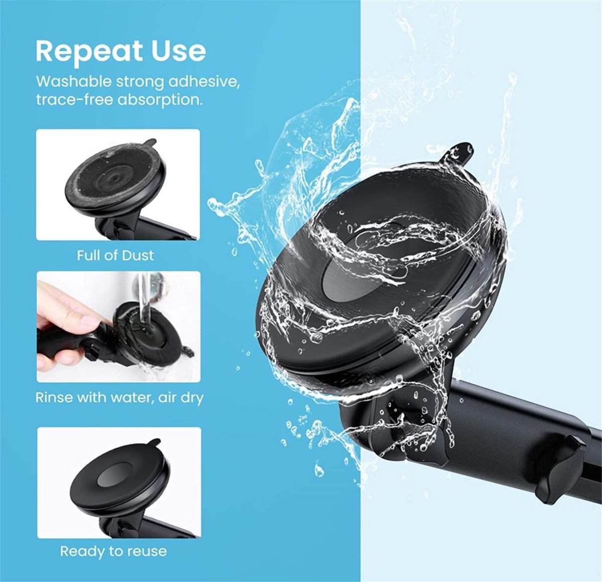 WoW Shop UGREEN Auto Telefoon Houder Zuignap Windscherm Dashboard ...