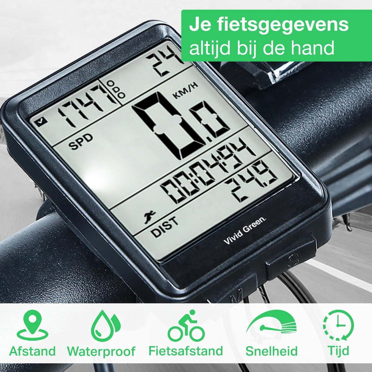 bol.com | Fietscomputer Draadloos - Kilometerteller - Waterdicht ...
