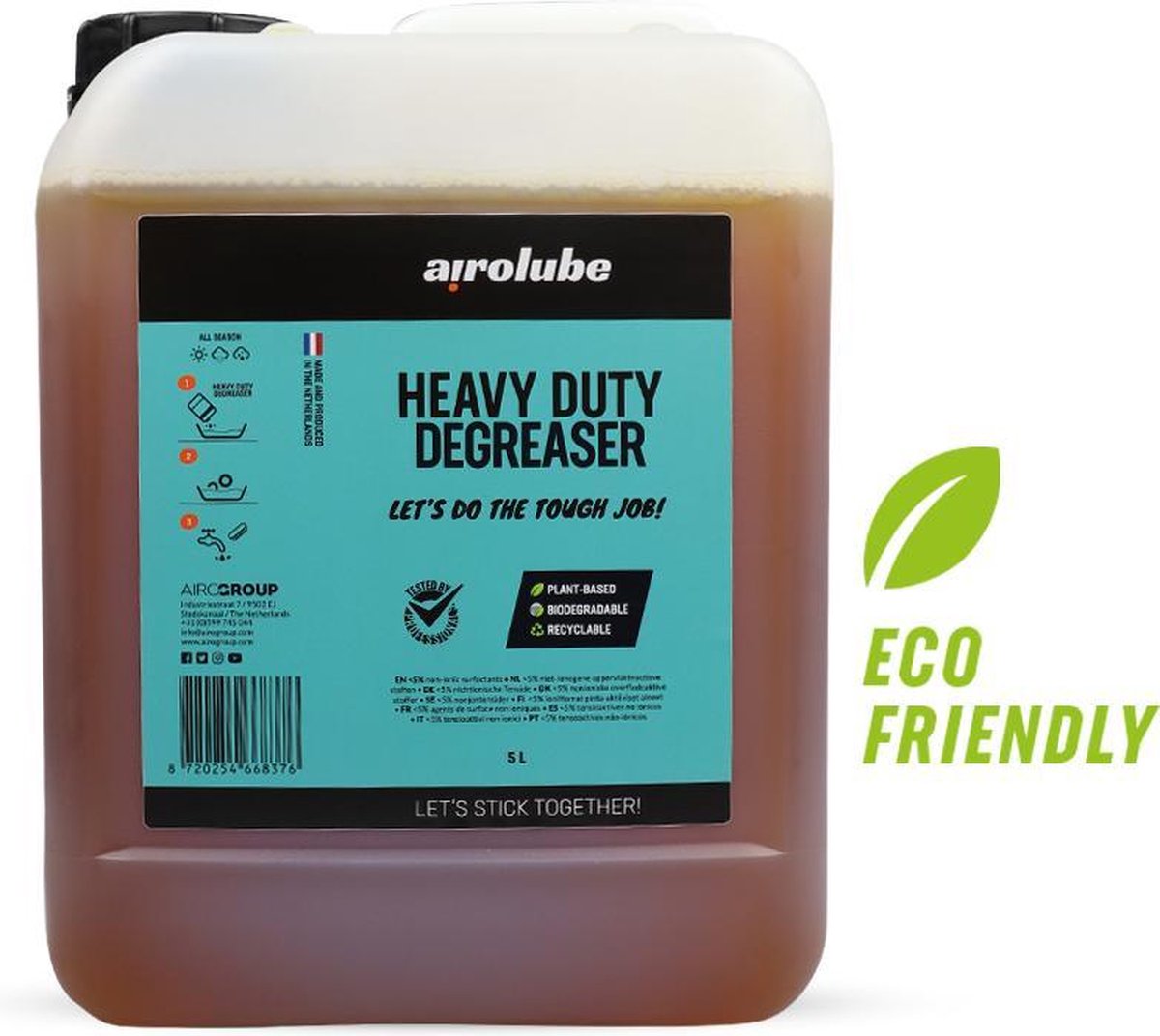 Airolube Natuurlijke Fiets Ontvetter - Heavy Duty Degreaser - 5 liter | bol