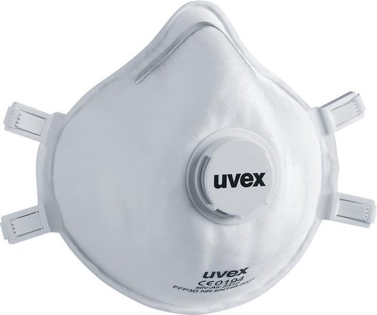 Filtermasker Uvex silv-Air classic 2312 wit FFP3 met ventiel vpe=15 ...