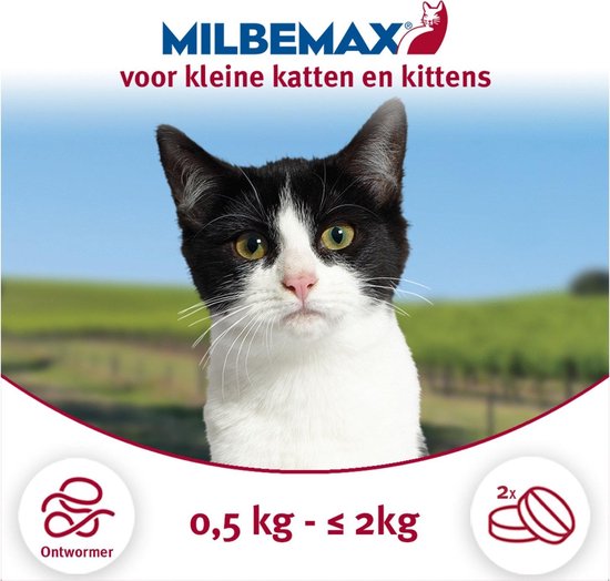 Milbemax Ontworming Tabletten Kleine Kat en Kitten 0,5 - 2 kg 2 ...