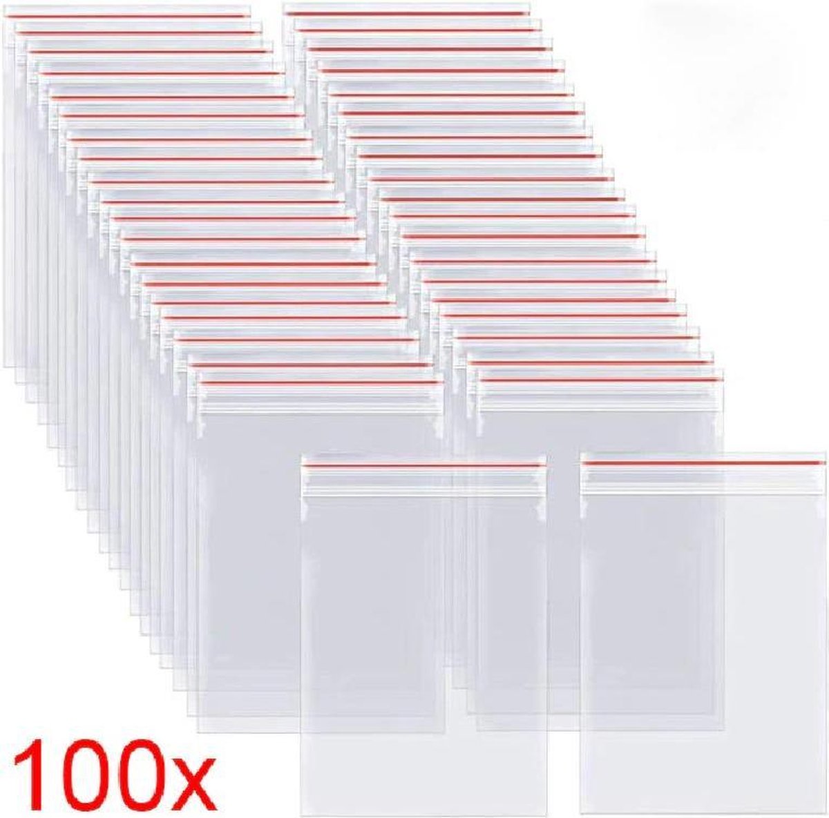 Vacuüm zakjes 100stuk-Zip Lock Tassen -Verpakkingszakjes-Hersluitbare ...