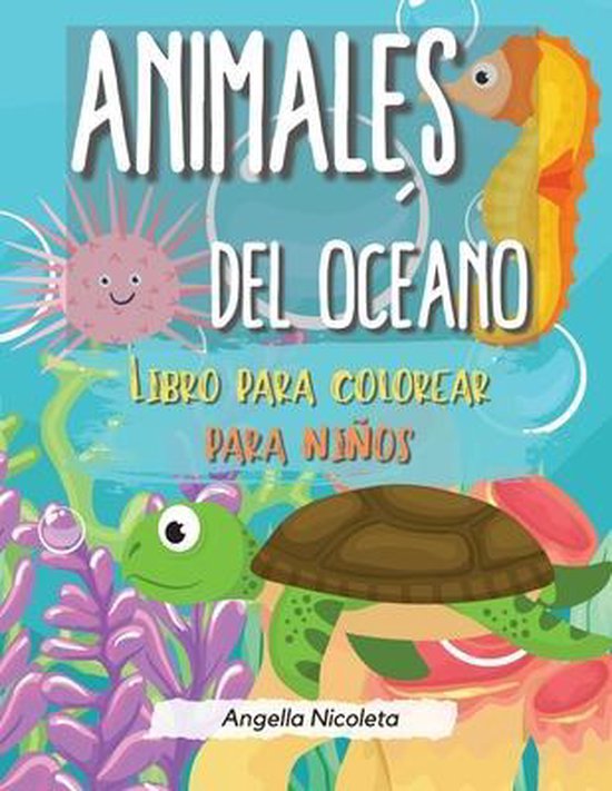 Animales del oceano Libro para colorear para ninos, Angella Nicoleta ...