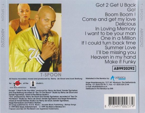 T-Spoon, T'Spoon | CD (album) | Muziek | bol