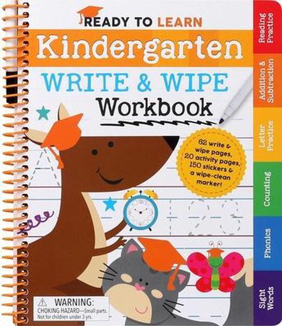 Ready to Learn: Kindergarten Write and Wipe Workbook | 9781645176435 ...