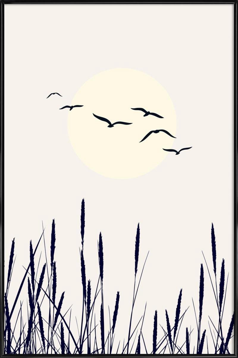 JUNIQE - Poster in kunststof lijst Fields of Gold -40x60 /Ivoor & | bol.com