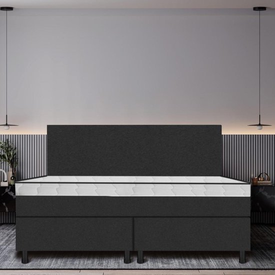 Boxspring De Luxe 140x200 zwart | bol.com