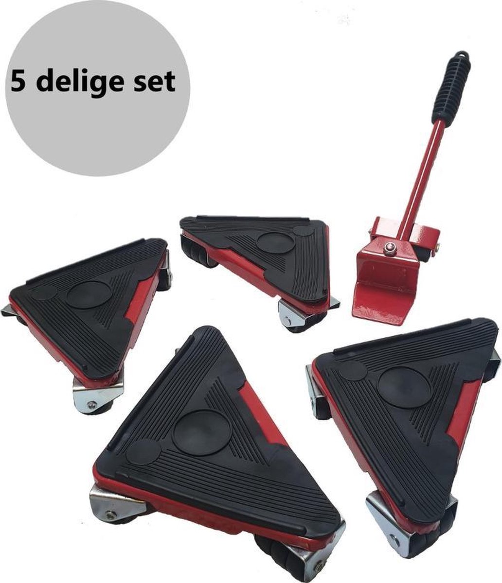 Meubelroller Set 4x Meubeltransporter Trolley Transporthulp - 5 Delig ...