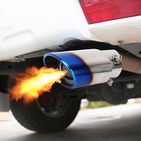 Universele Auto Styling RVS Rechte Uitlaat Uitlaat Tail Muffler Tip ...