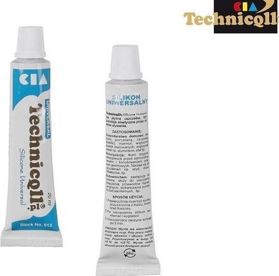 Technicqll Elastische witte siliconenkit S-013 20ml | bol