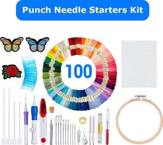 Punch Needle pakket 139 stuks - Borduurpakket – Punch naald ...