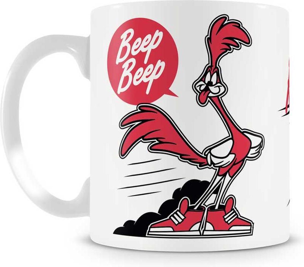 Looney Tunes Mok/beker Road Runner BEEP BEEP Wit | bol.com