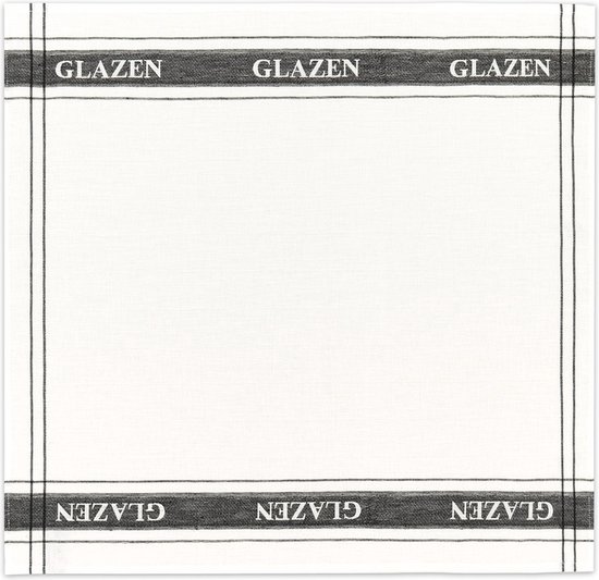 DDDDD Glazendoek - Set van 6 - 60x65cm - Voor streeploos drogen van ...