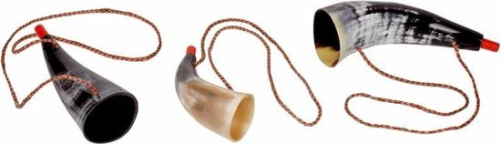 2x stuks vikinghoorn toeter Alpenhoorn - Blaas toeters voor o.a ...