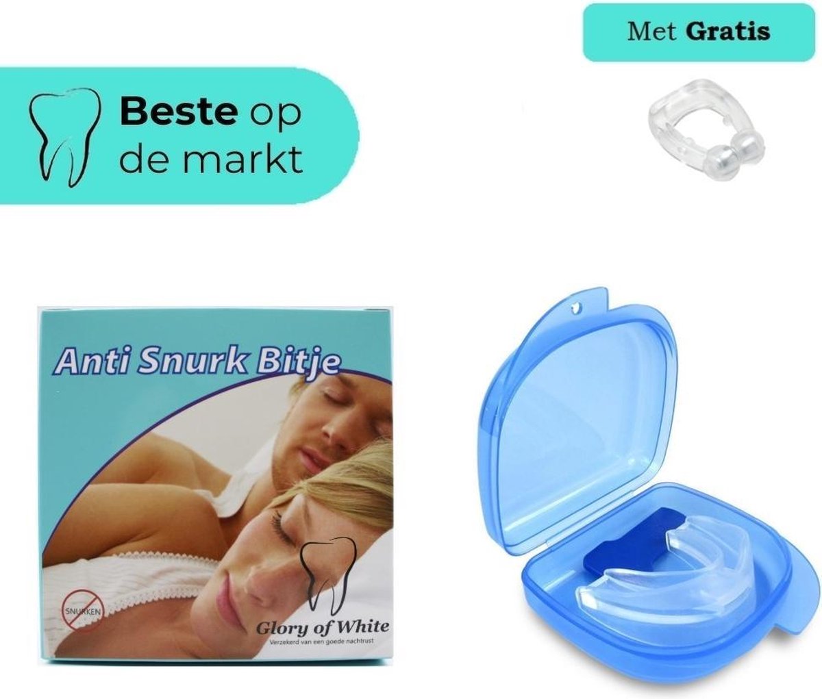 Glory Of White - Anti Snurk Bitje - Anti Snurk Beugel - Snurken - Anti ...