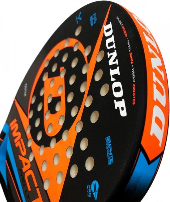 Dunlop Impact Pro LTD Oranje (Round) - 2021 padel racket beginners | bol
