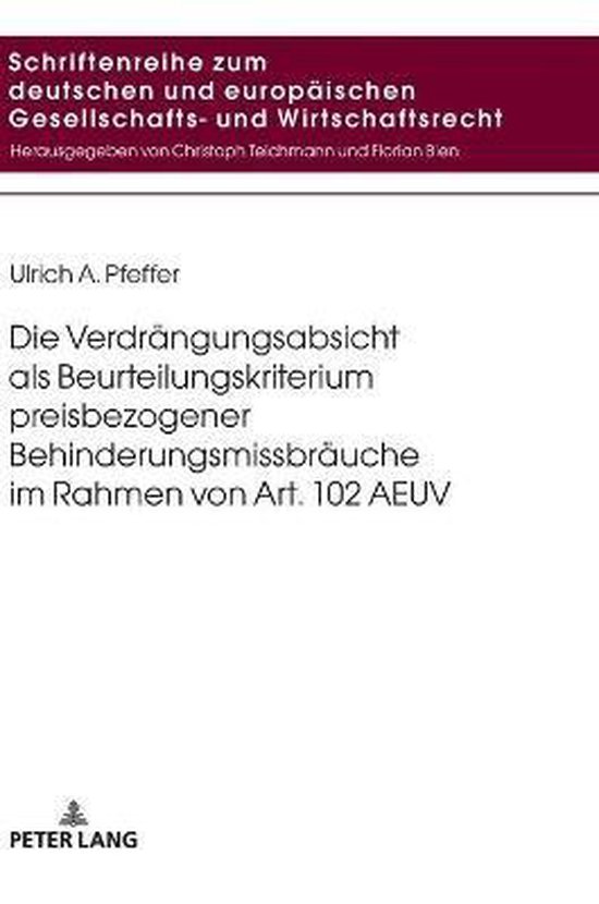 Schriftenreihe Zum Deutschen Und Europ ischen Gesellschafts- Und Wirtschaftsrecht-Die... | bol