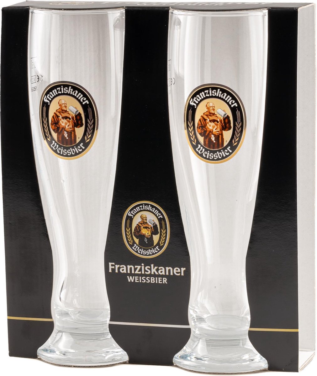 Franziskaner Bierglazen Weizen 500 ml - 2 Stuks | bol.com