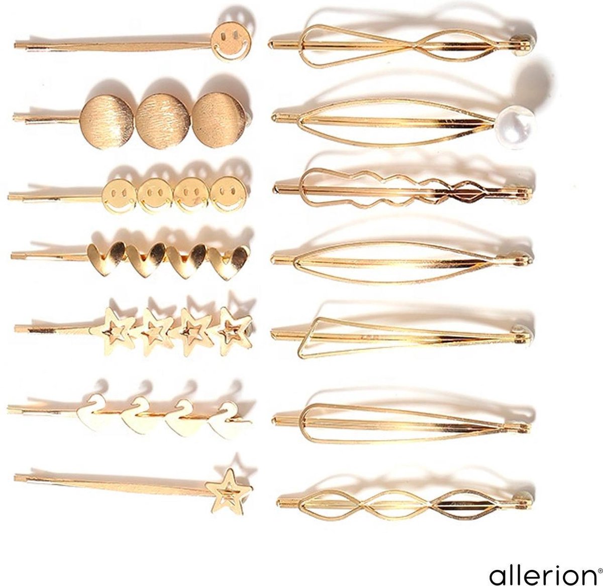 Allerion Haarspelden Set – 38-delig – Voor Dames - Verschillende ...