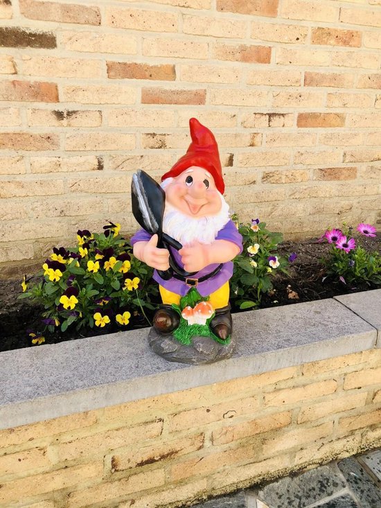 Tuinkabouter groot rode muts 40 cm hoog - polyester - polystone - beeld ...