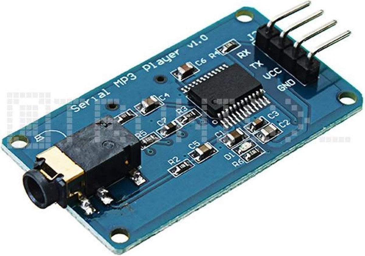 OTRONIC® YX5300 UART TTL Seriële MP3 module met Micro SD slot | Arduino ...