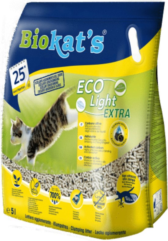 Biokat's Eco Light Extra - Kattenbakvulling - 5 l | bol.com