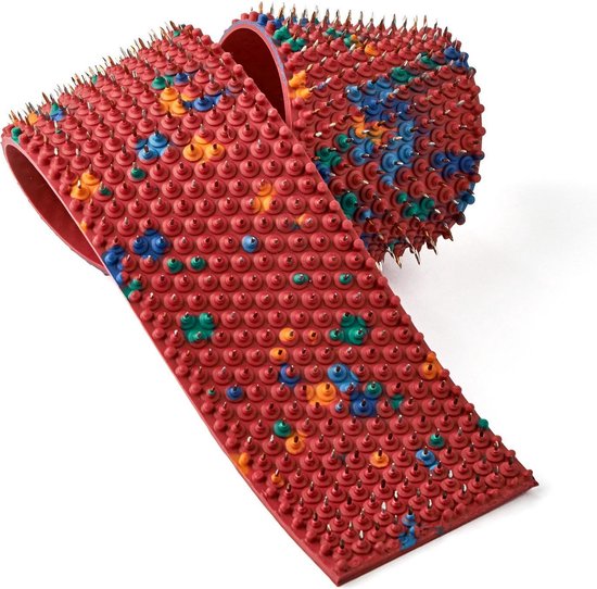 Lyapko Quadro 6,2 mm - Spijkermat - Acupressure Mat - 118x471mm - Rood ...