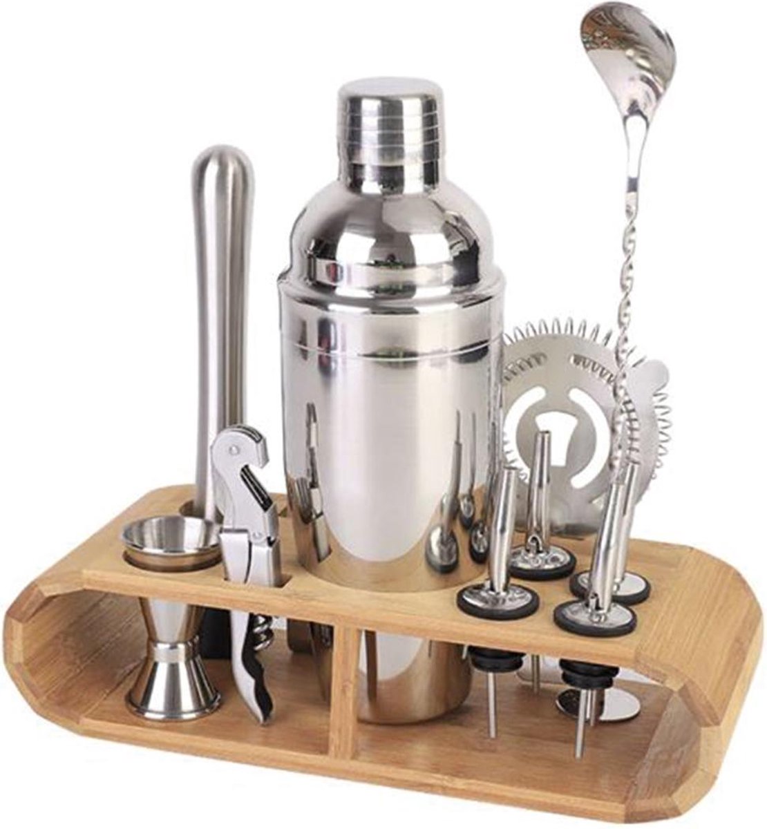 Cocktail shaker set - Barmaatje - Jigger - shotdispenser - drankmaatje ...