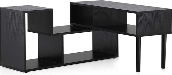 FITUEYES Meuble TV polyvalent Table TV Centre de divertissement moderne ...