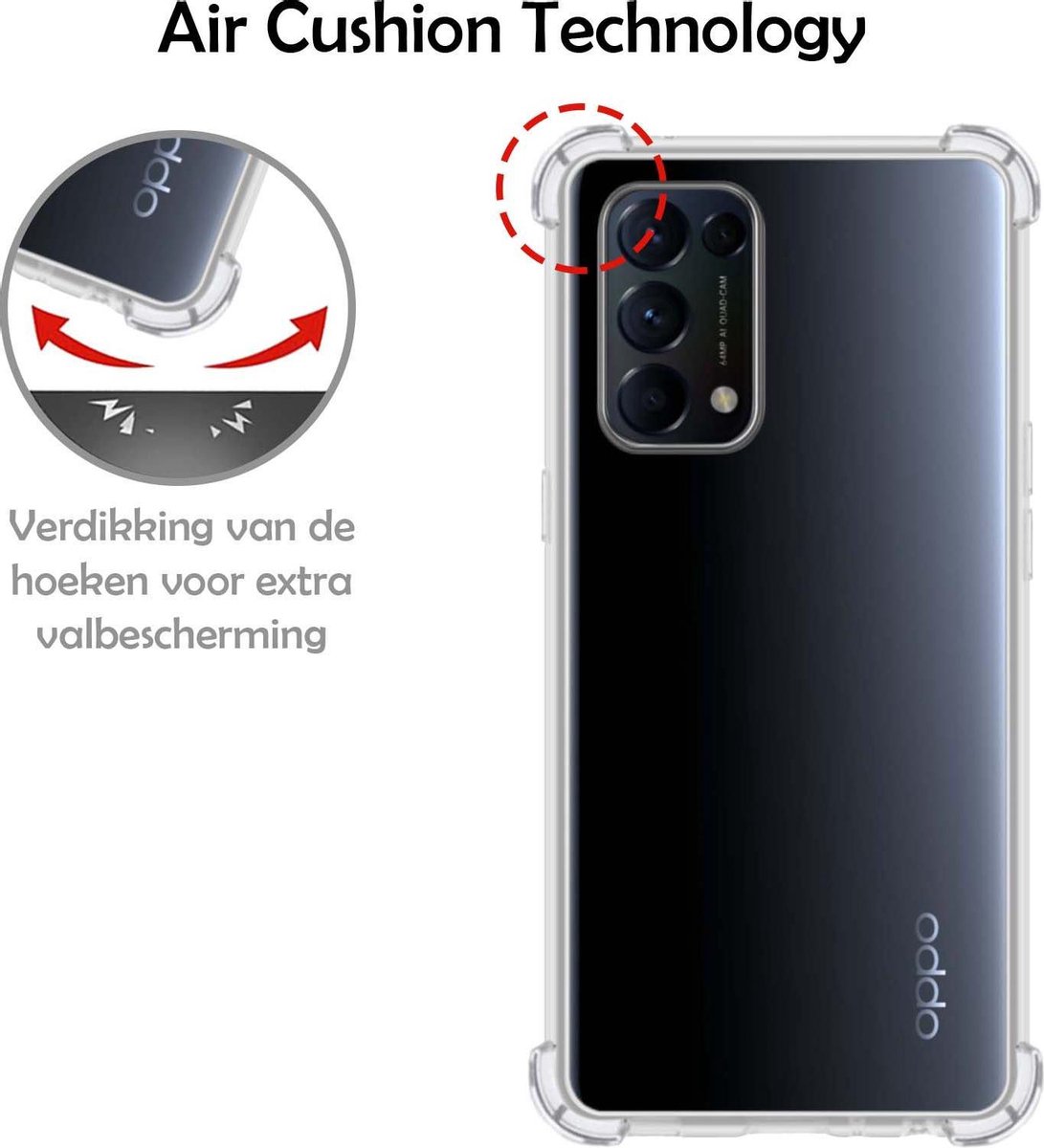 Oppo Find X3 Lite Hoesje Transparant Shockproof Case - Oppo Find X3 ...