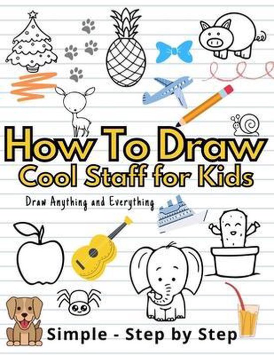 How To Draw Cute Staff for Kids, Activity Black | 9798719766942 ...